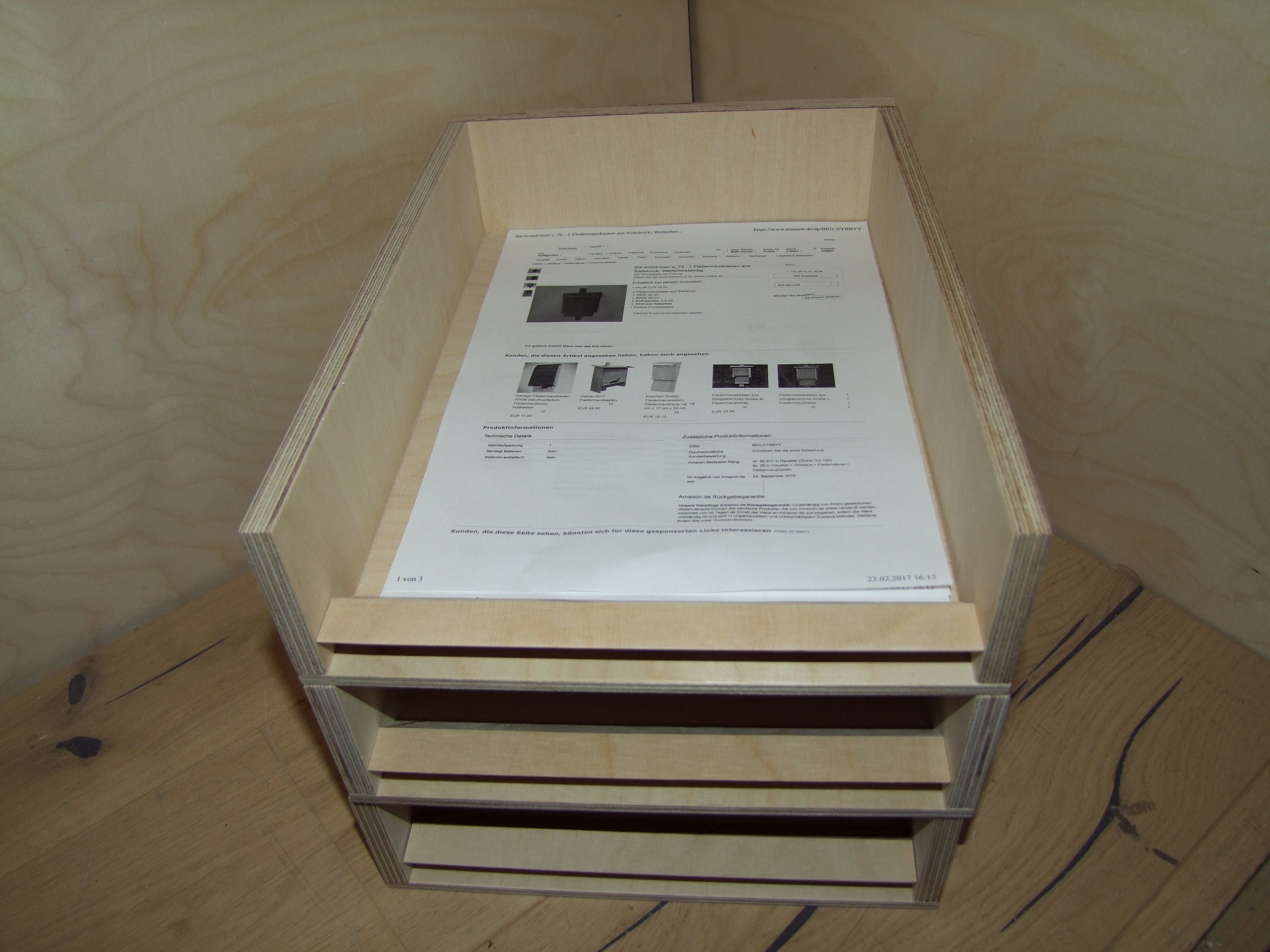 Document Filing E.g. for A5 Set Best. 1 Shelf Made of Birch - Etsy