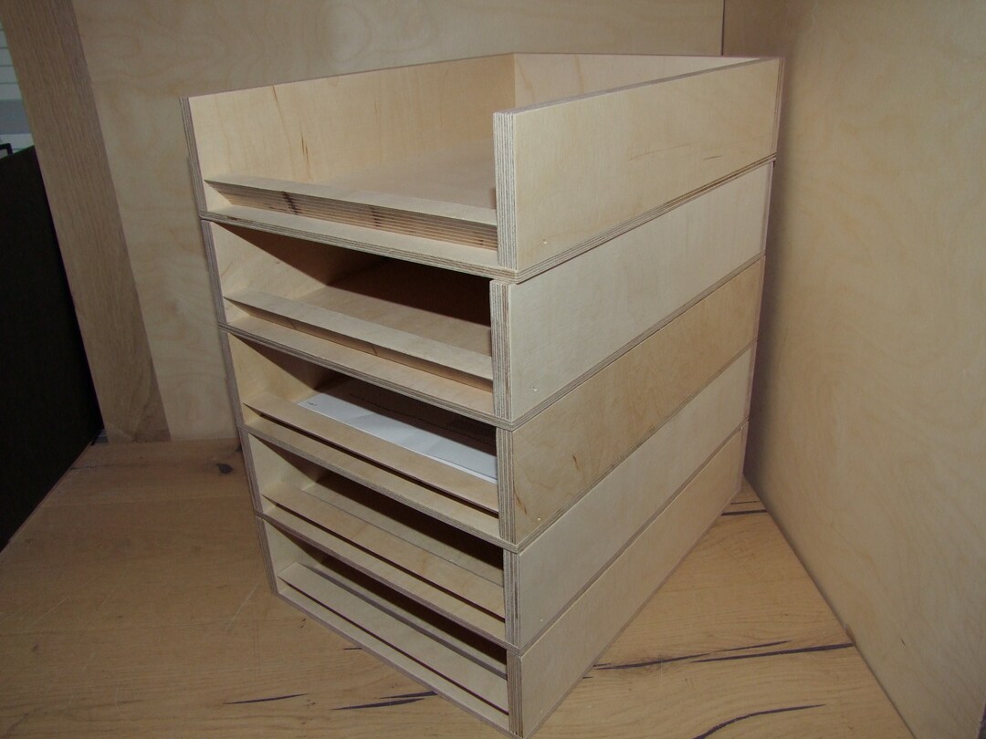 Document Filing E.g. for A5, Set Best. 1 Shelf Made of Birch Plywood - Etsy