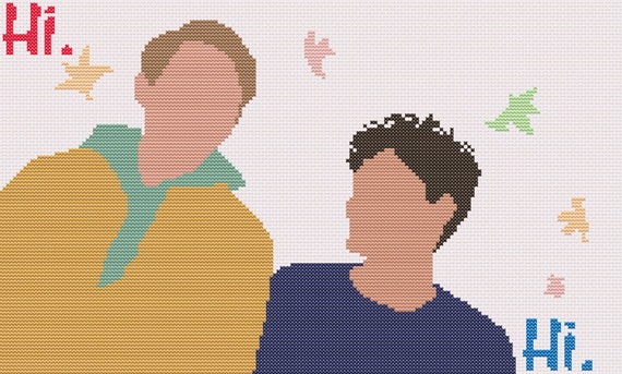 Heartstopper Nick & Charlie Cross Stitch Pattern - Etsy