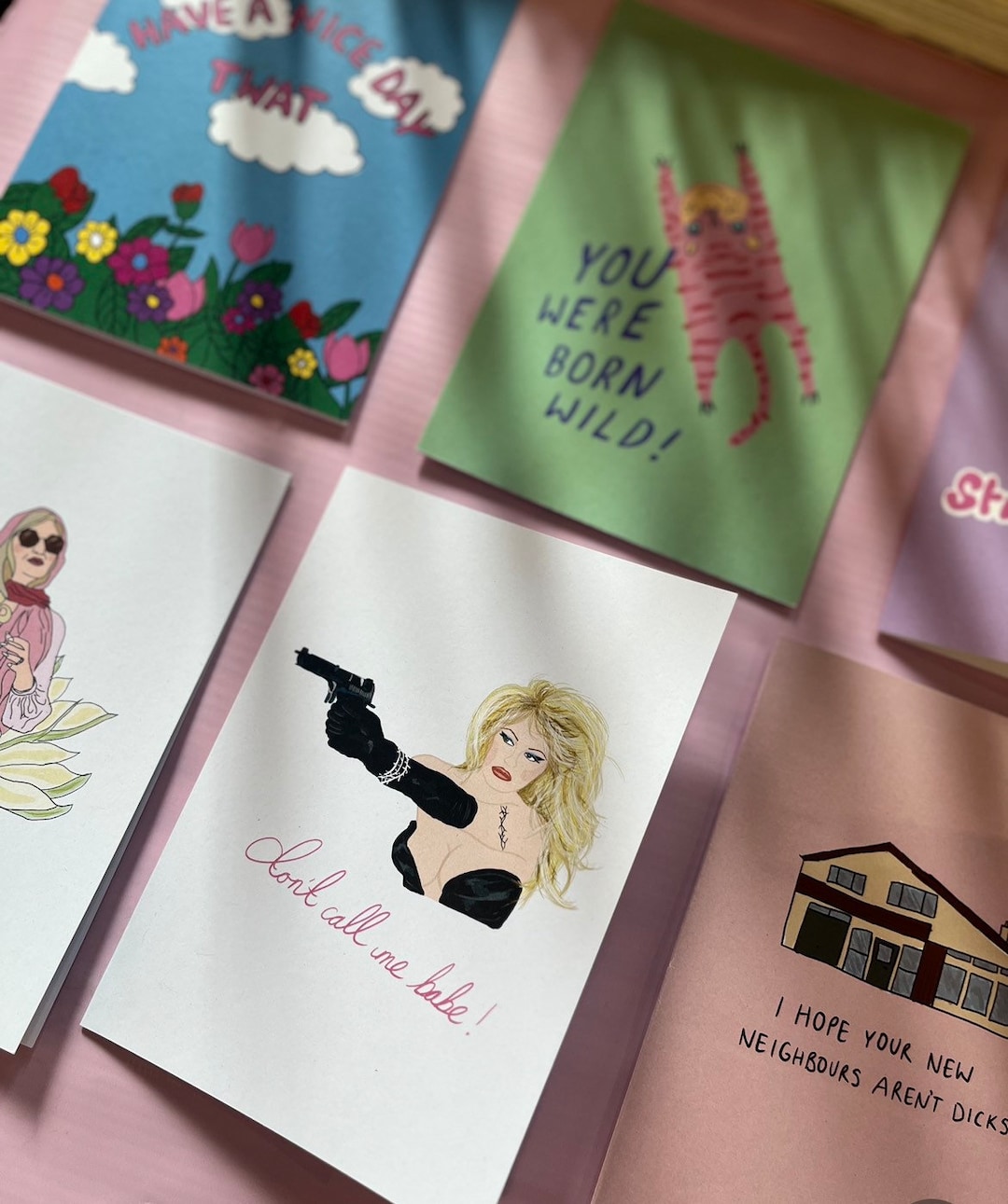 Pamela Anderson, Don’t Call Me Babe. Greetings Card. Handdrawn Card ...