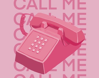 Pink Telephone | Etsy