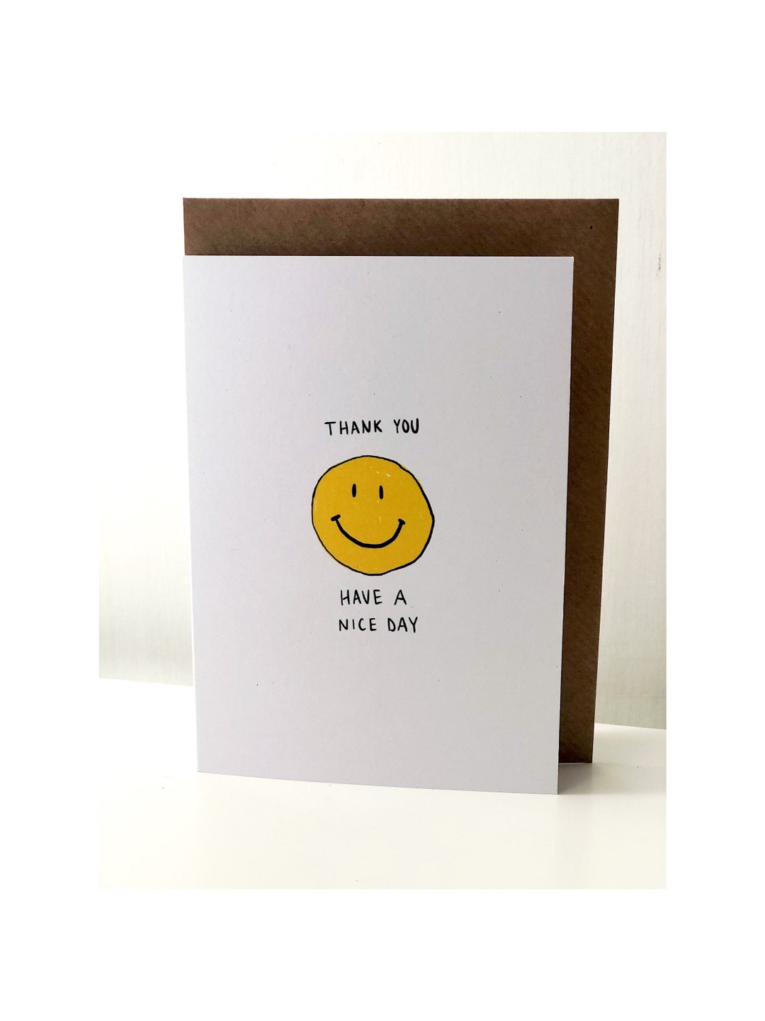 Smiley face merci, avoir une belle carte de jour - Etsy France