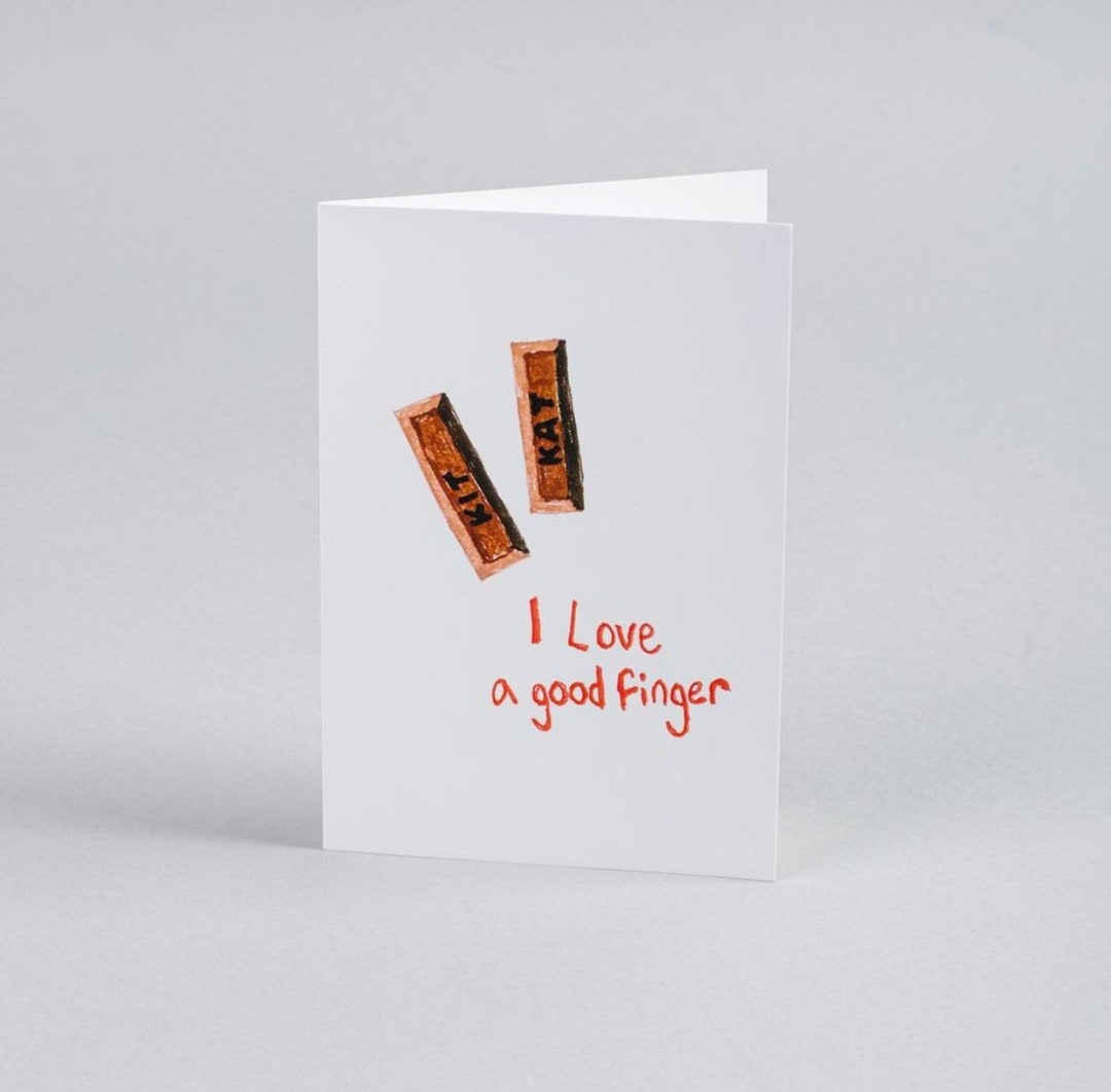 Kit Kat Finger Card - Etsy