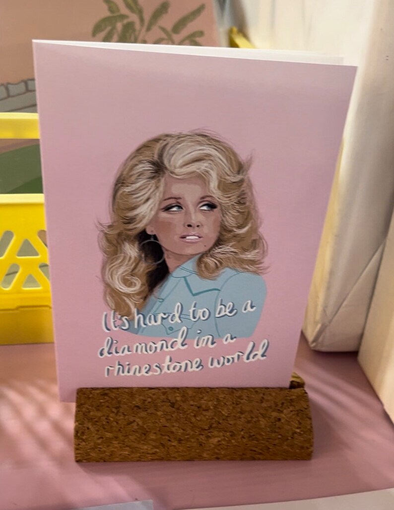 Dolly Parton Card. Dolly. Rhinestone World. Diamond. Icon. Star ...