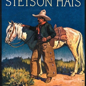Digital Downloads Vintage Stetson Hat Advertising Posters Western ...