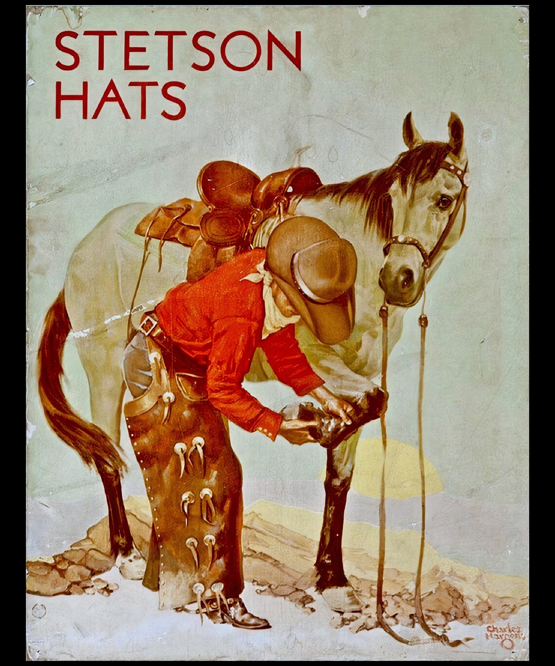 Digital Downloads Vintage Stetson Hat Advertising Posters Western ...