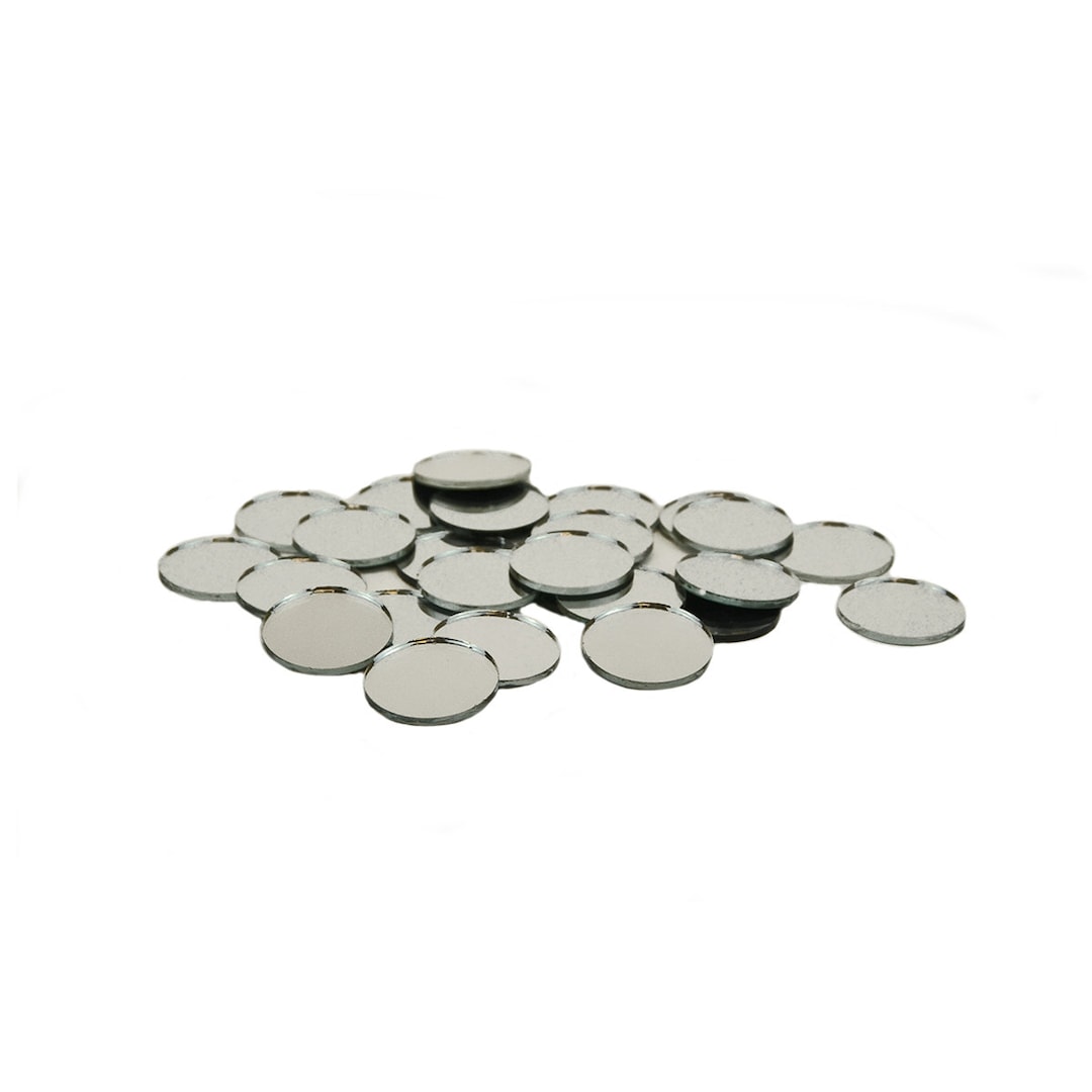 Mini Round Craft Mirrors Mosaic Mirror Tiles Mini Mirrors Small Mirror ...