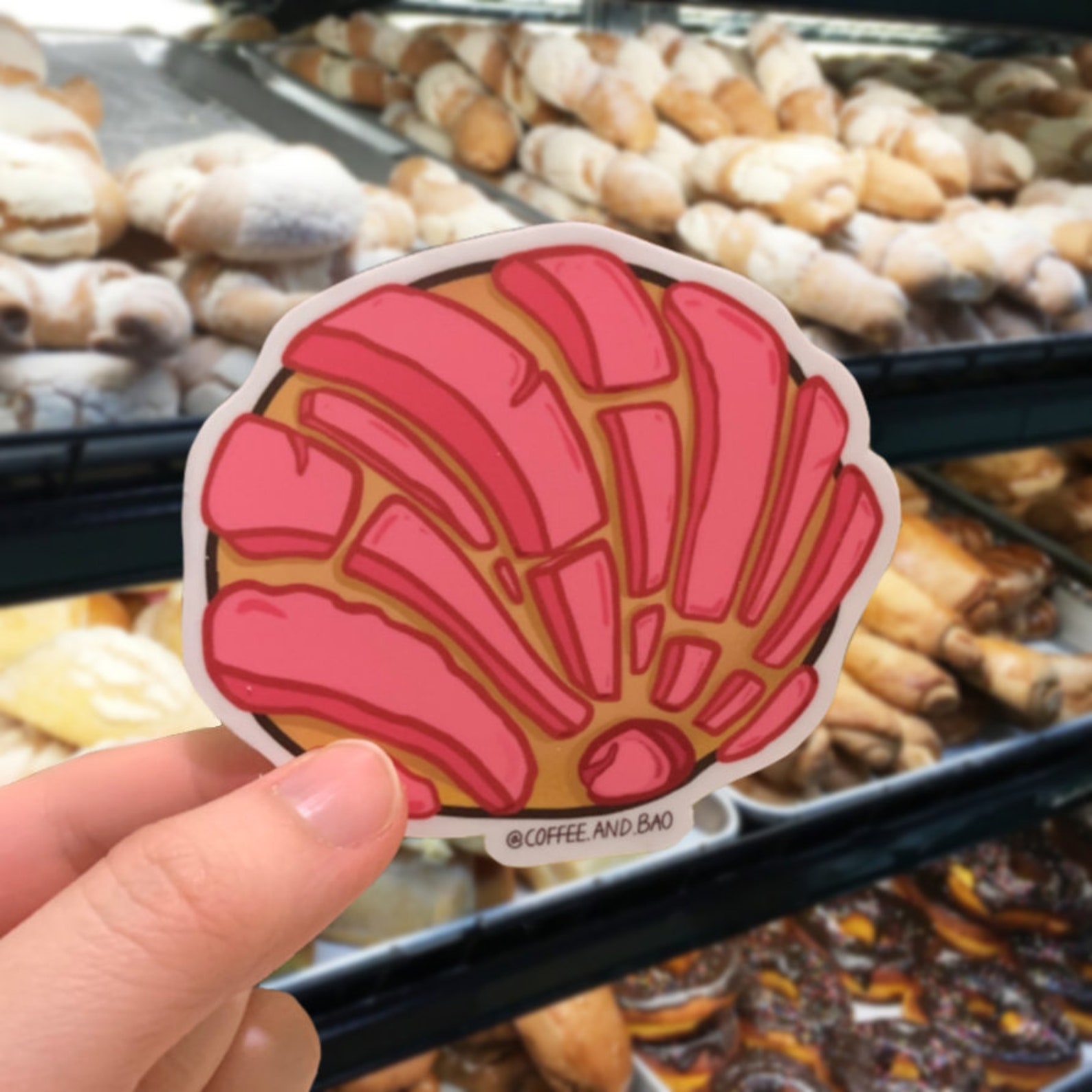 Concha Sticker, Pan Dulce, Waterproof Laptop Sticker - Etsy