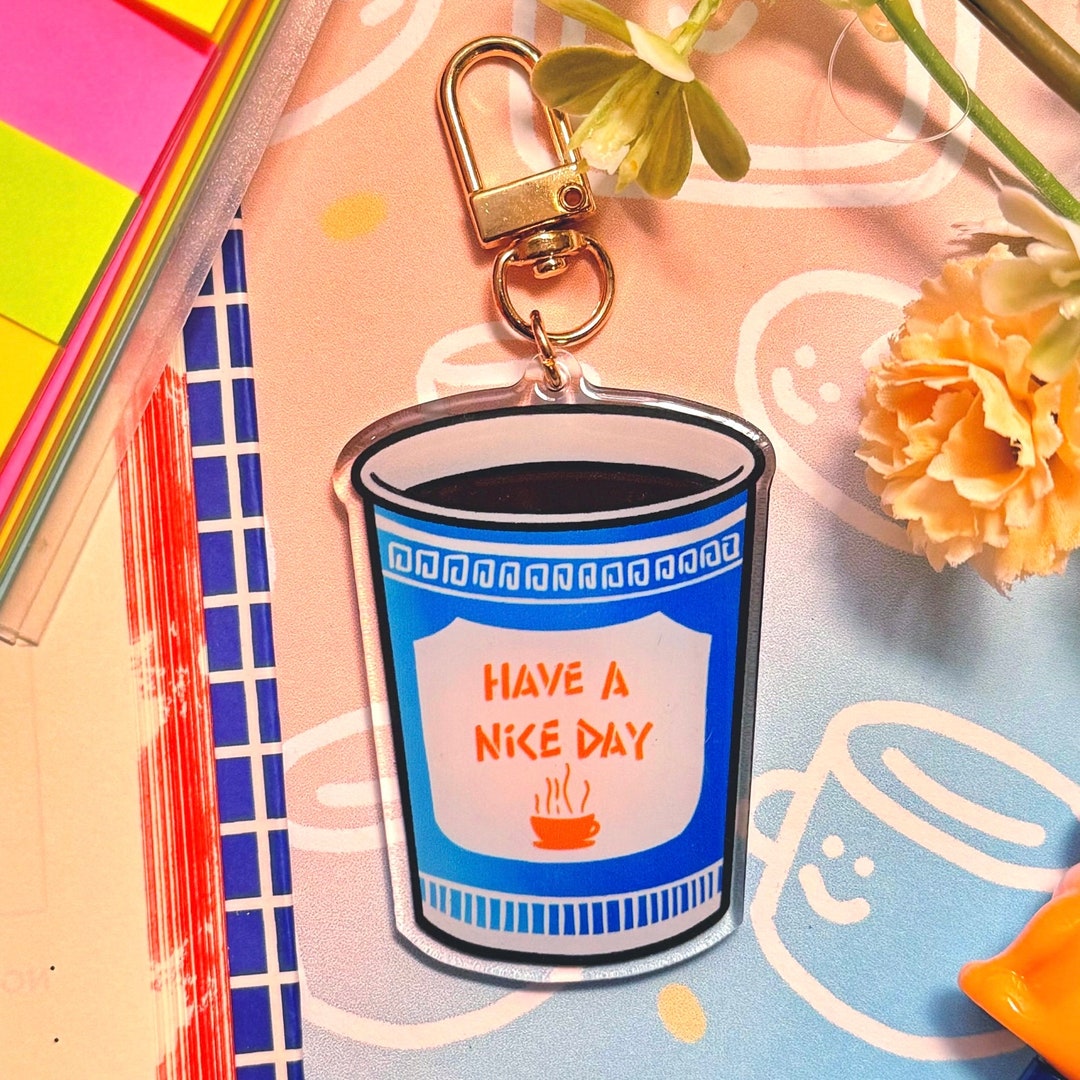 NYC Coffee Cup Keychain, Acrylic Keychain, Coffee Cup, New York ...