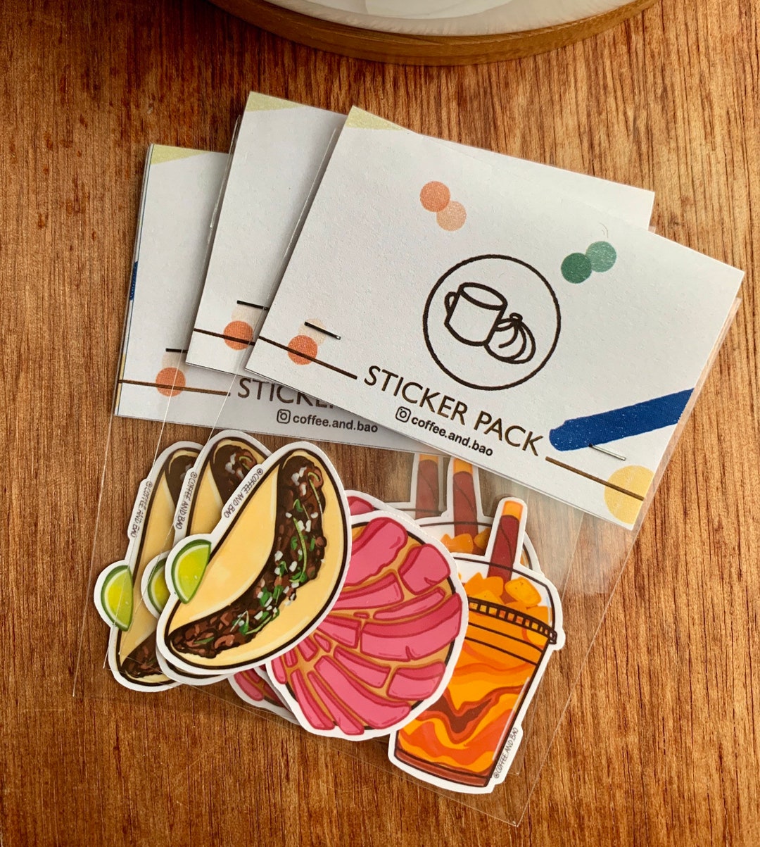 Hispanic Food Stickers, Mangoneada Sticker, Taco Sticker, Sticker Pack ...