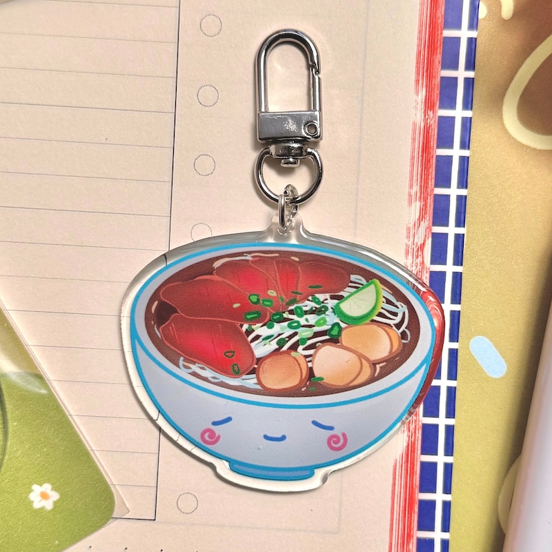 Noodle Keychain - Etsy