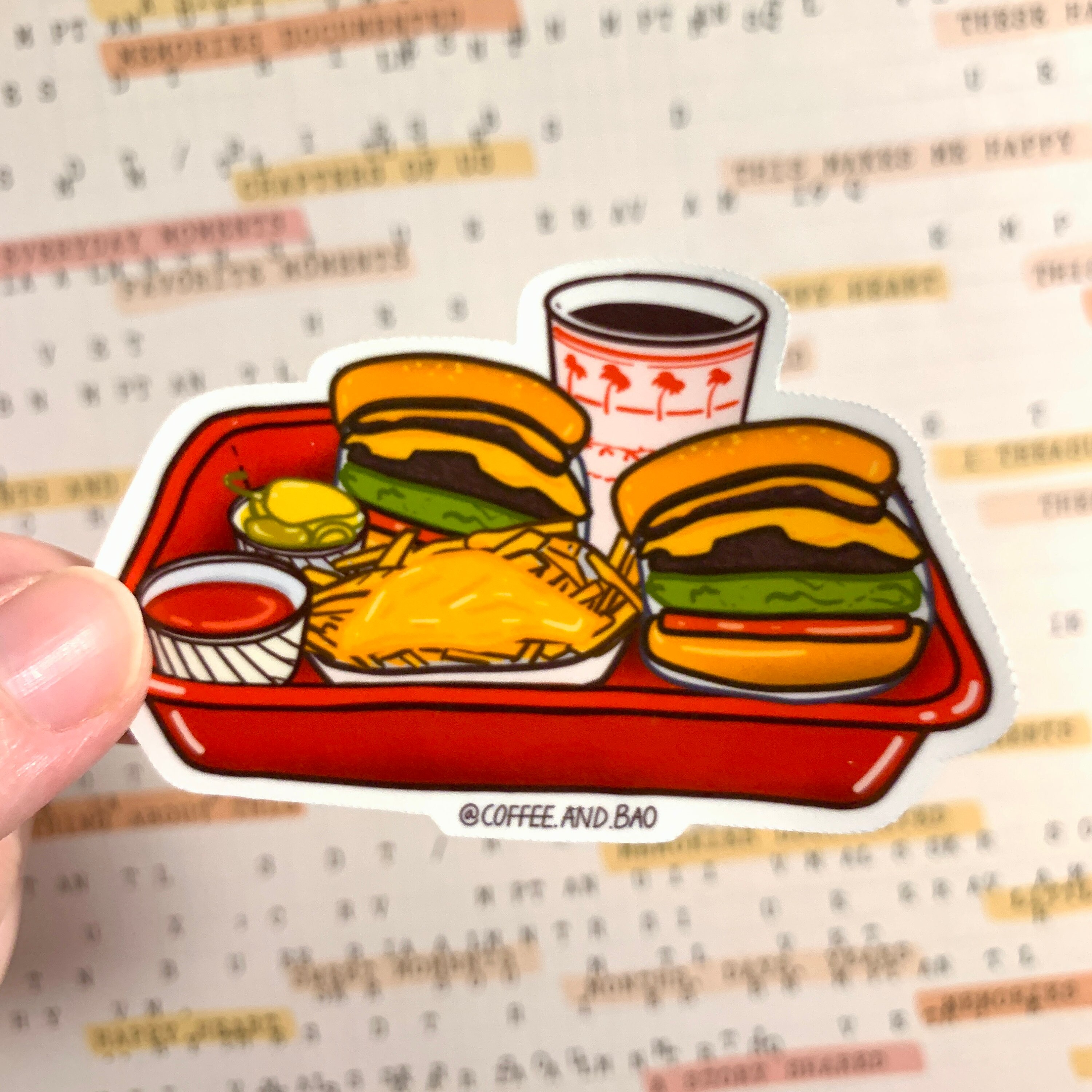 In and Out Sticker California Sticker Los Angeles Sticker - Etsy