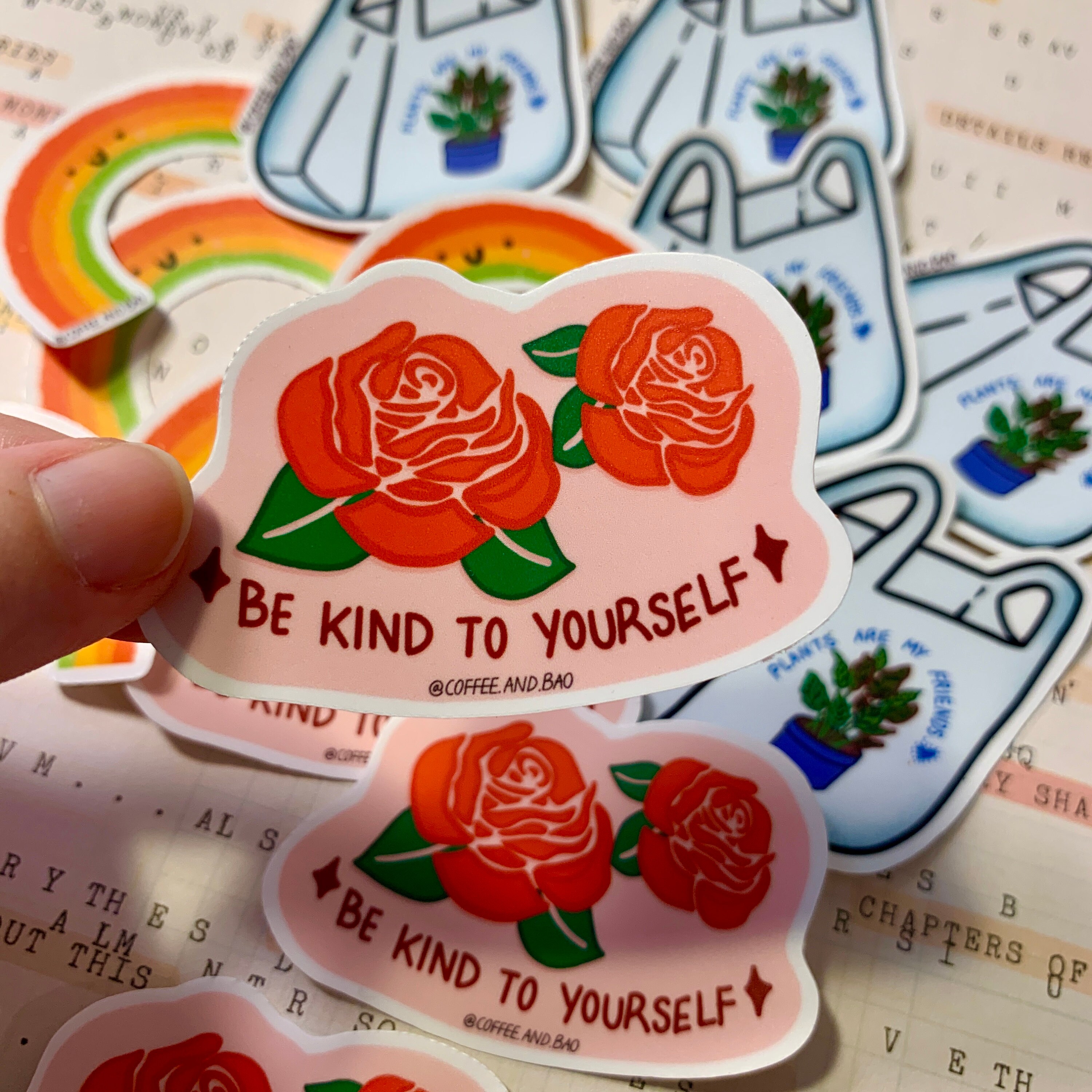 Positivity Sticker Pack Self Love Sticker Motivational - Etsy