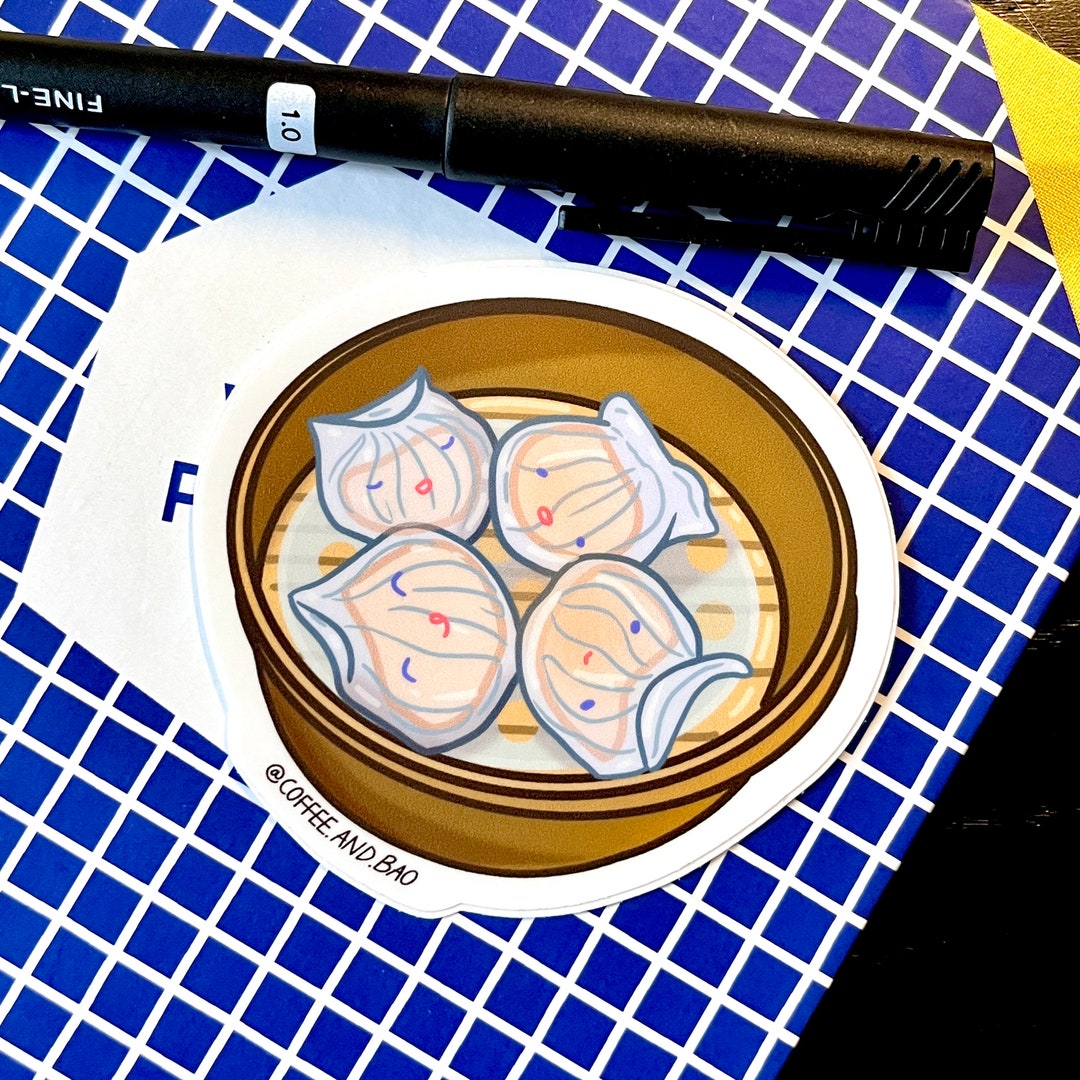 Dim Sum Sticker, Dumpling Sticker, Asian Food Sticker, Crystal Shrimp ...