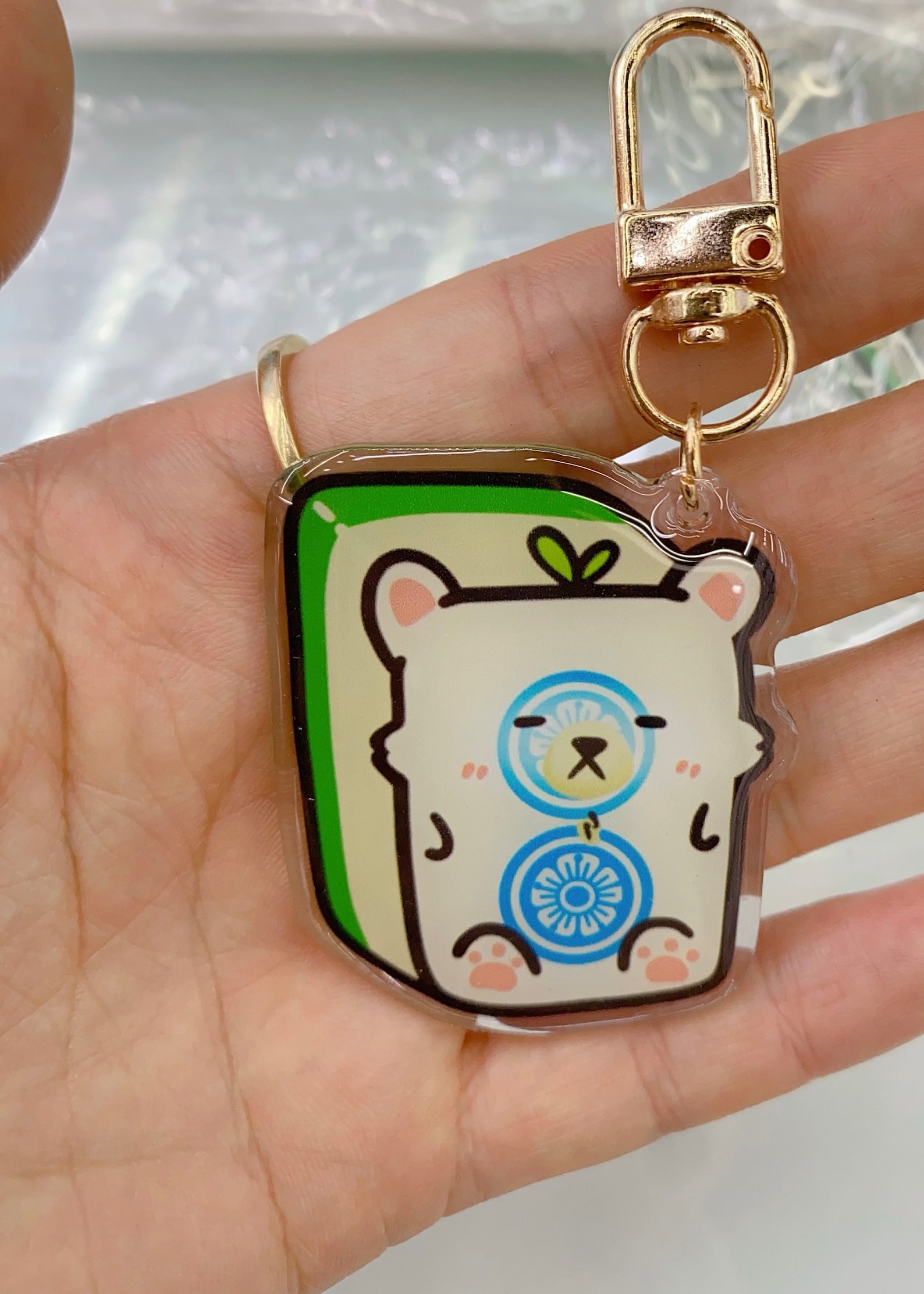 Mahjong Tile Keychain, Acrylic Keychain - Etsy