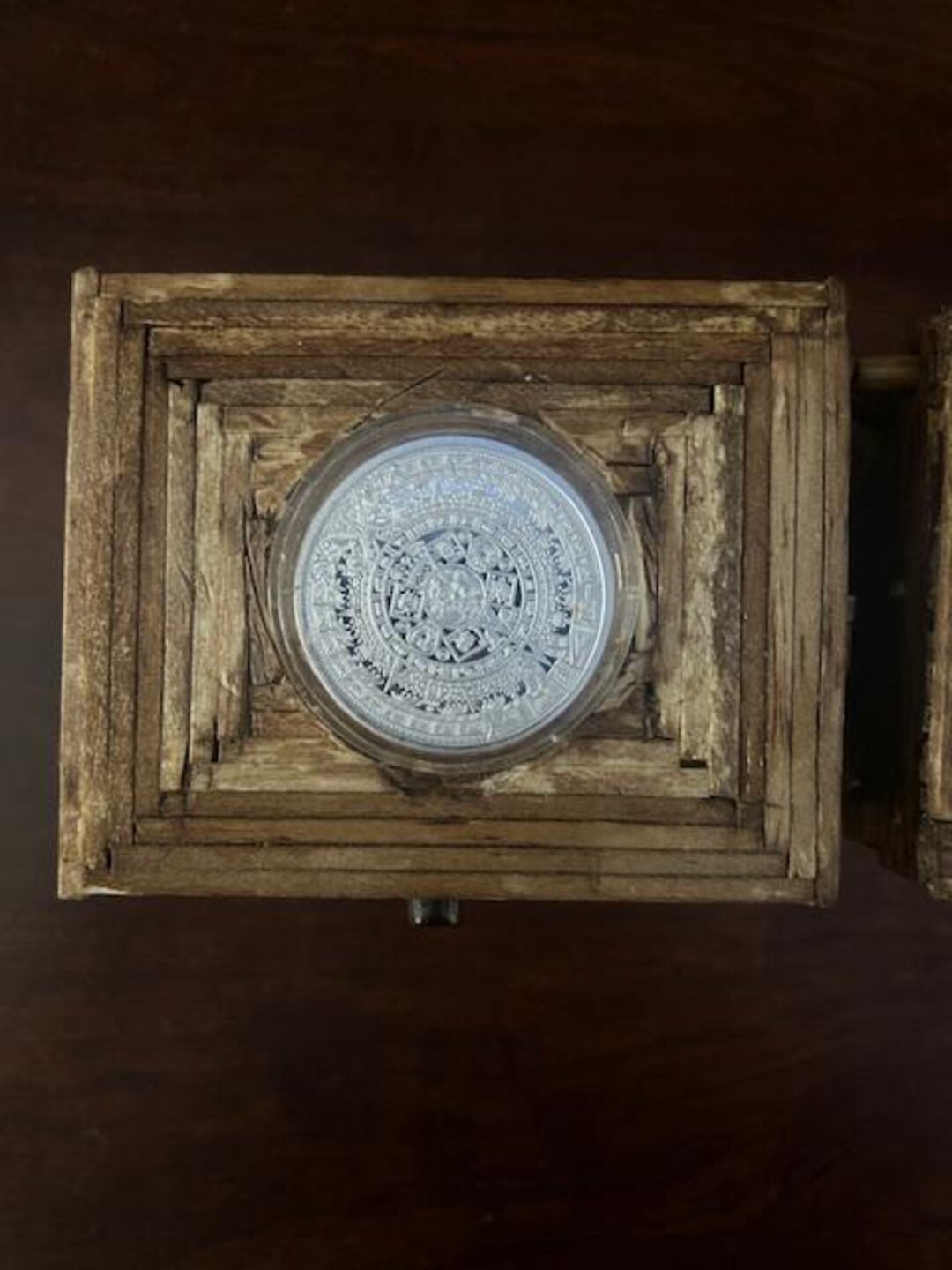 Aztec Storage Box With 1 Oz Silver Round - Etsy