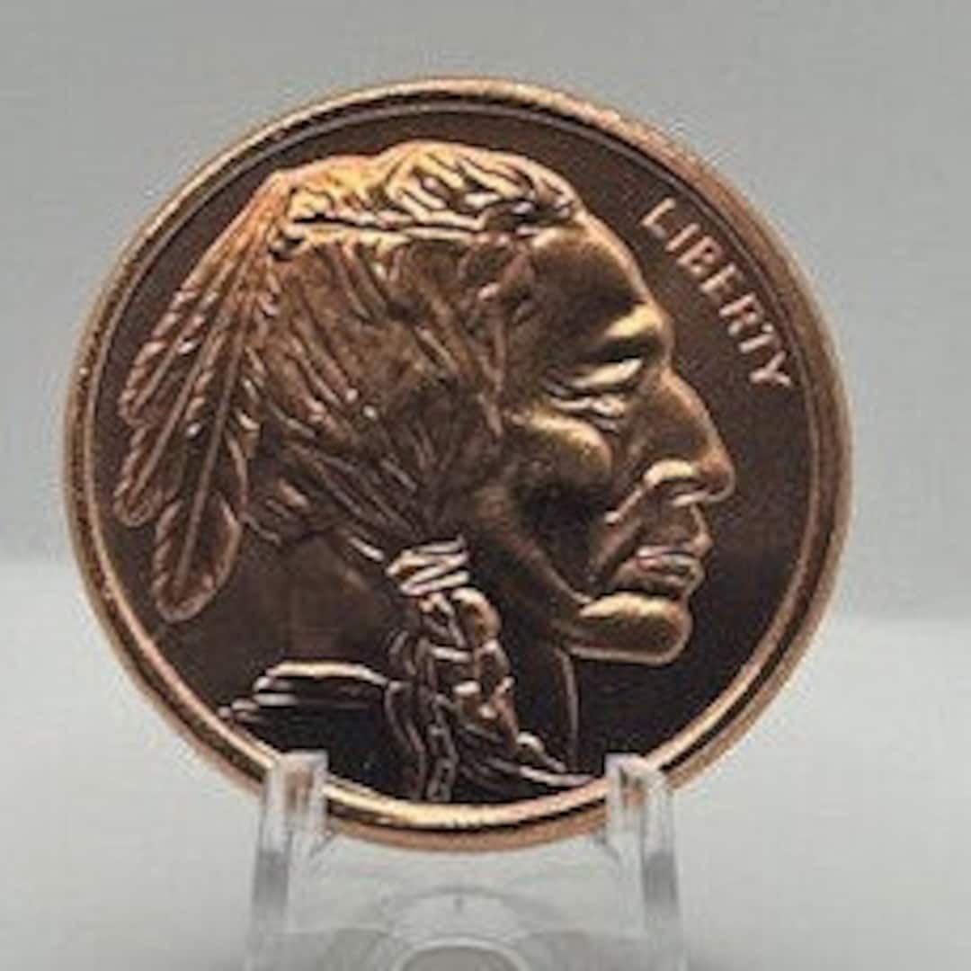 Copper Buffalo .999 Pure Copper Round - 1 Oz - Etsy