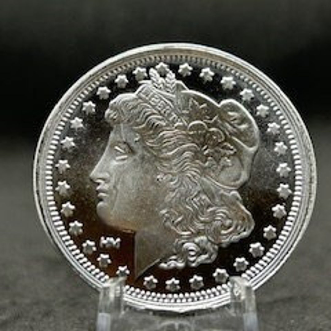 Morgan Silver Dollar (replica) .999 Pure Solid Silver - 1 Troy Oz. - Etsy