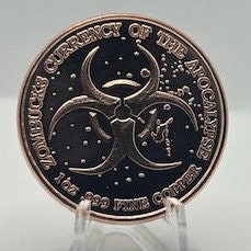 Zombie Bucks "kookaburied" .999 Copper Round - 1 Oz./3 Dollar ...