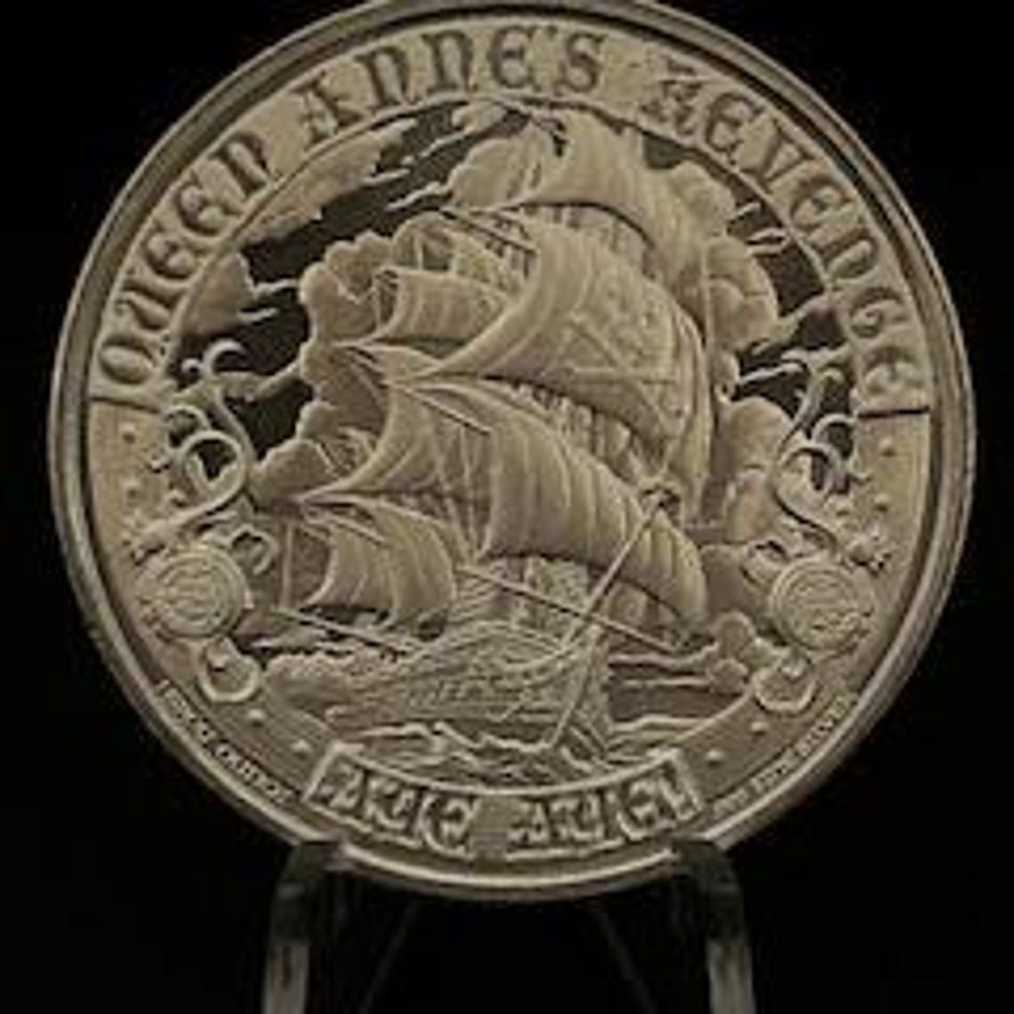 Blackbeard - 1 Troy Oz Silver Round - .999 Pure SOLID Silver - Silver ...