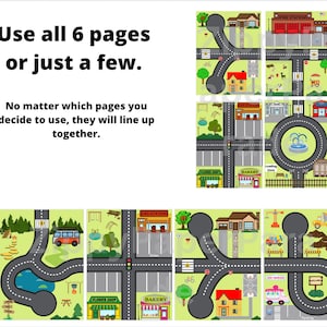 Car Play Mat Printable Set // Cars // Downloads // Roads // Printable ...