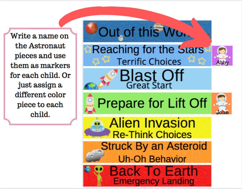 Behavior Chart DIGITAL DOWNLOAD // Printable Behavior Chart // Behavior ...