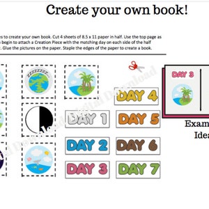 The 7 Days of Creation Activity Set Printables // Days of Creation ...