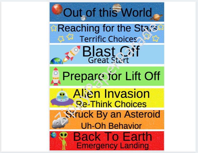 Behavior Chart DIGITAL DOWNLOAD // Printable Behavior Chart // Behavior ...