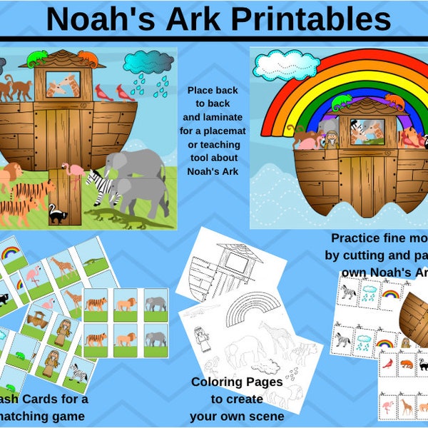 Bible Story Matching Game Printable - Etsy