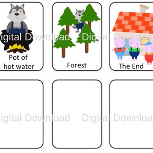 Three Little Pigs Sequencing Cards and Worksheets Digital Download // 3 ...