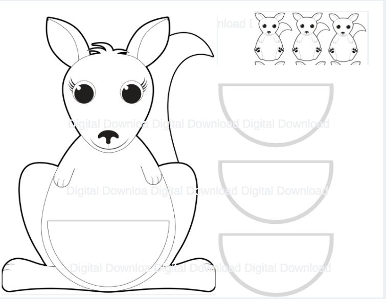 Kangaroo Rhyming Guessing Story DIGITAL DOWNLOAD // Kangaroo - Etsy