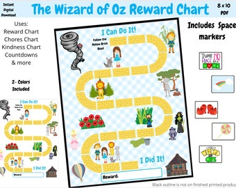 Desert Reward Chart DIGITAL DOWNLOAD // Printable Behavior | Etsy