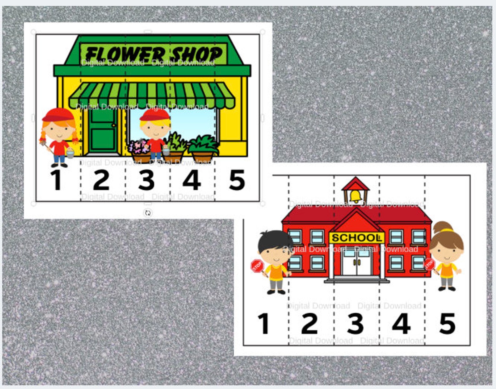 Community Helpers Printable Downloads // Matching Game // Worksheets ...