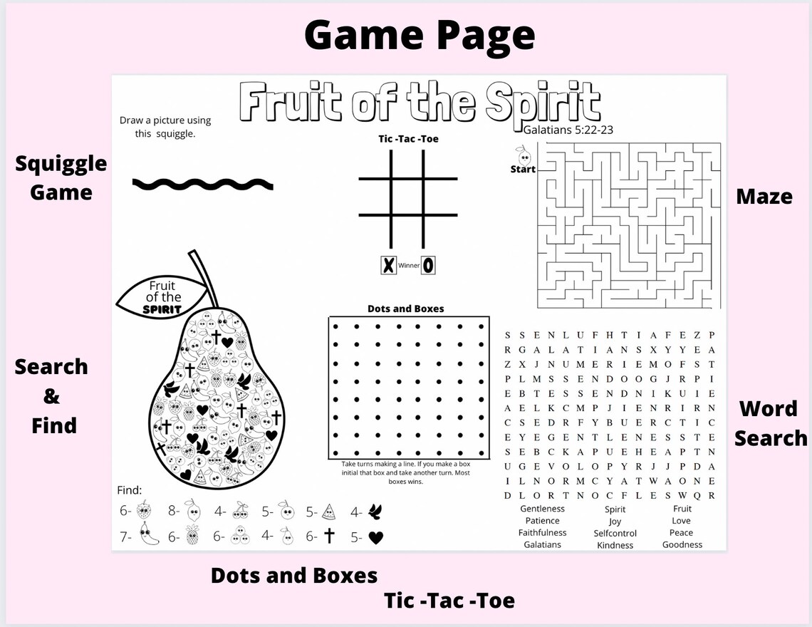 Fruit of the Spirit Printable Activities // Fruit of the Spirit ...