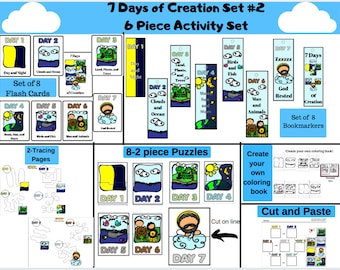 The 7 Days of Creation Activity Set Printables // Days of Creation ...