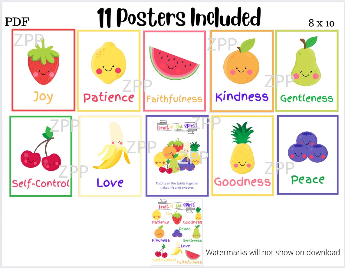 Fruit of the Spirit Posters Printables // Fruit of the Spirit ...