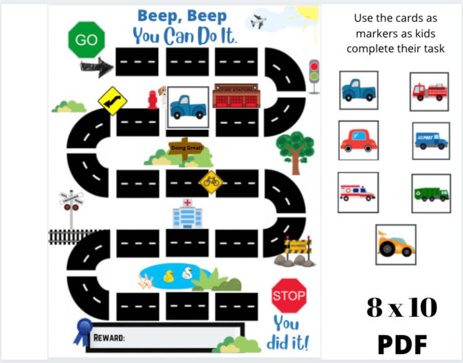 Behavior Chart Reward Chart DIGITAL DOWNLOAD // Printable Behavior ...