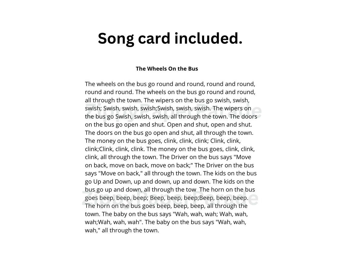 Wheels on the Bus Activity Wheel Digital Download // Sequencing ...