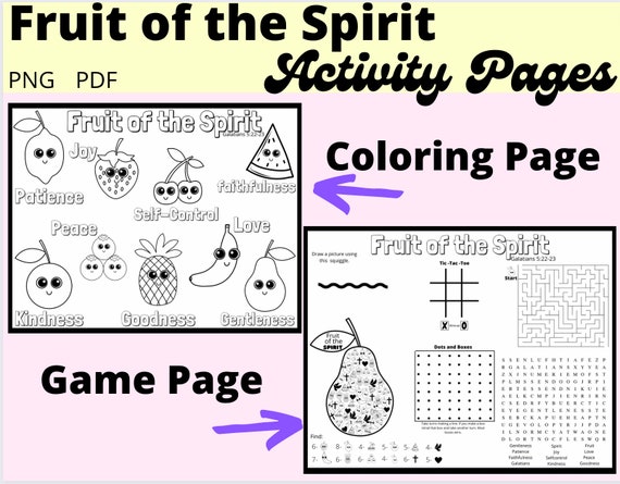 Fruit Of The Spirit Printable Activities