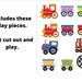 Train Play Mat Printable Set // Cars // Downloads // Trains ...