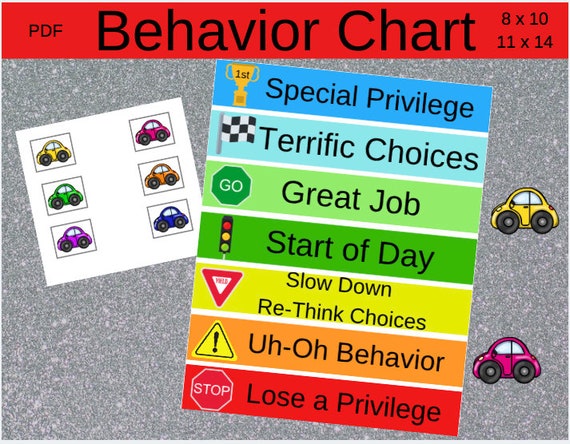 Behavior Chart DIGITAL DOWNLOAD // Printable Behavior Chart // | Etsy ...