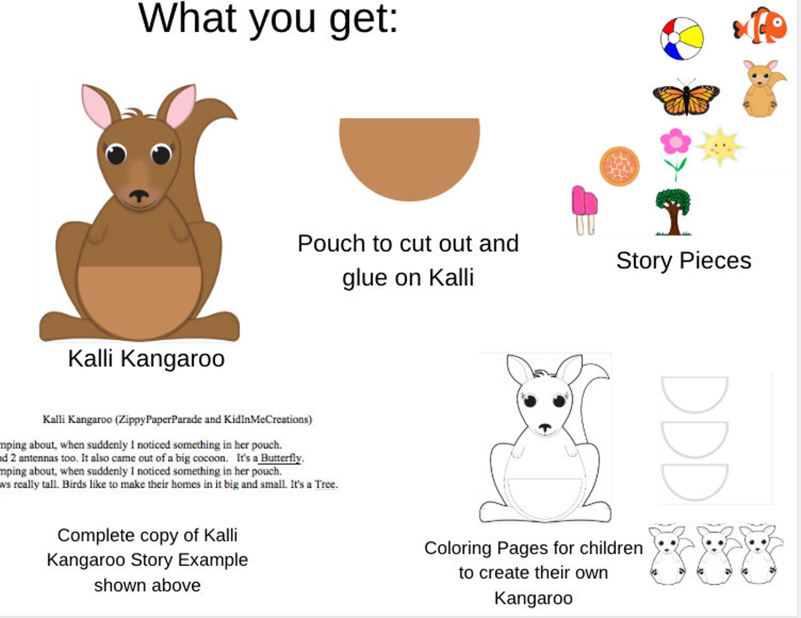 Kangaroo Rhyming Guessing Story DIGITAL DOWNLOAD // Kangaroo | Etsy