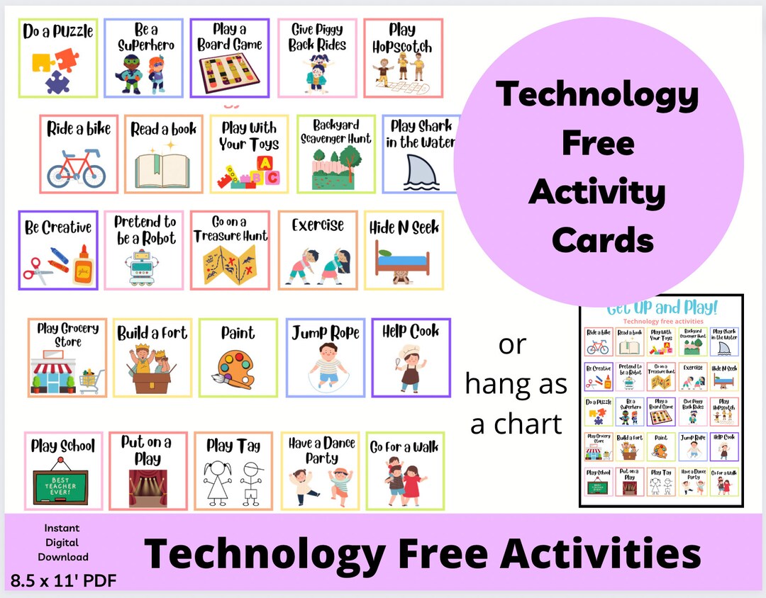 Technology Free Activities Poster Printable // Fruit of the Spirit ...