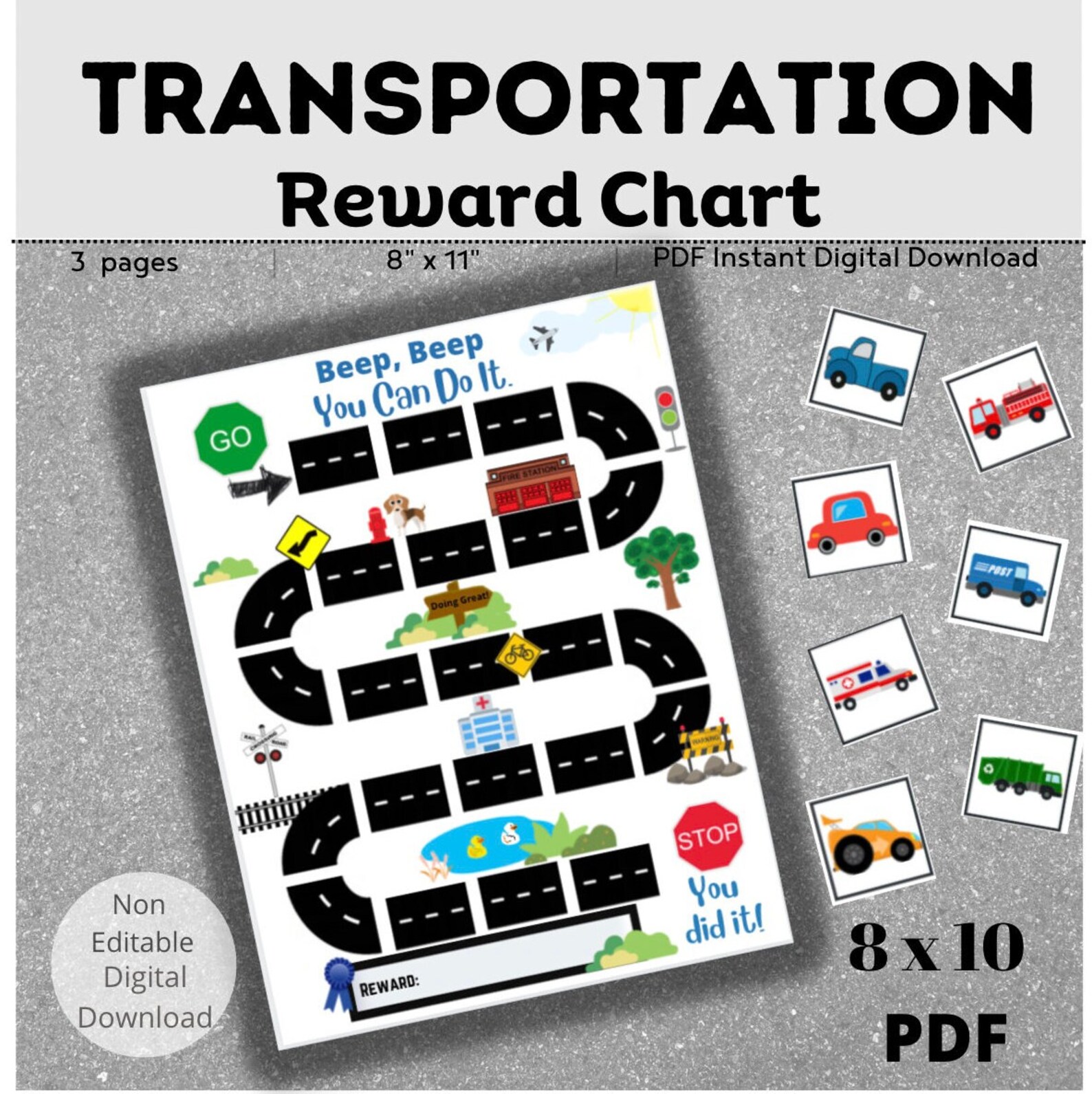 Behavior Chart Reward Chart DIGITAL DOWNLOAD // Printable Behavior ...