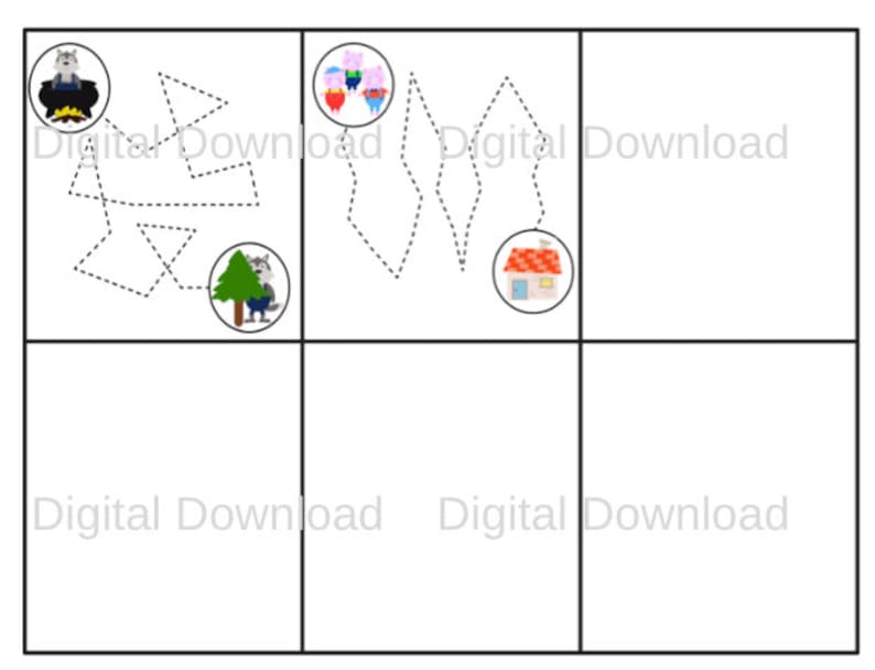 Three Little Pigs Sequencing Cards and Worksheets Digital Download // 3 ...