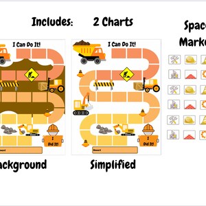 Construction Behavior Chart Reward Chart DIGITAL DOWNLOAD // - Etsy
