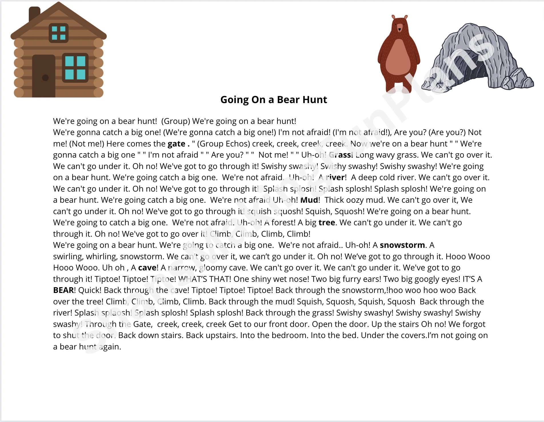 Going on a Bear Hunt Activity Digital Download // Sequencing ...