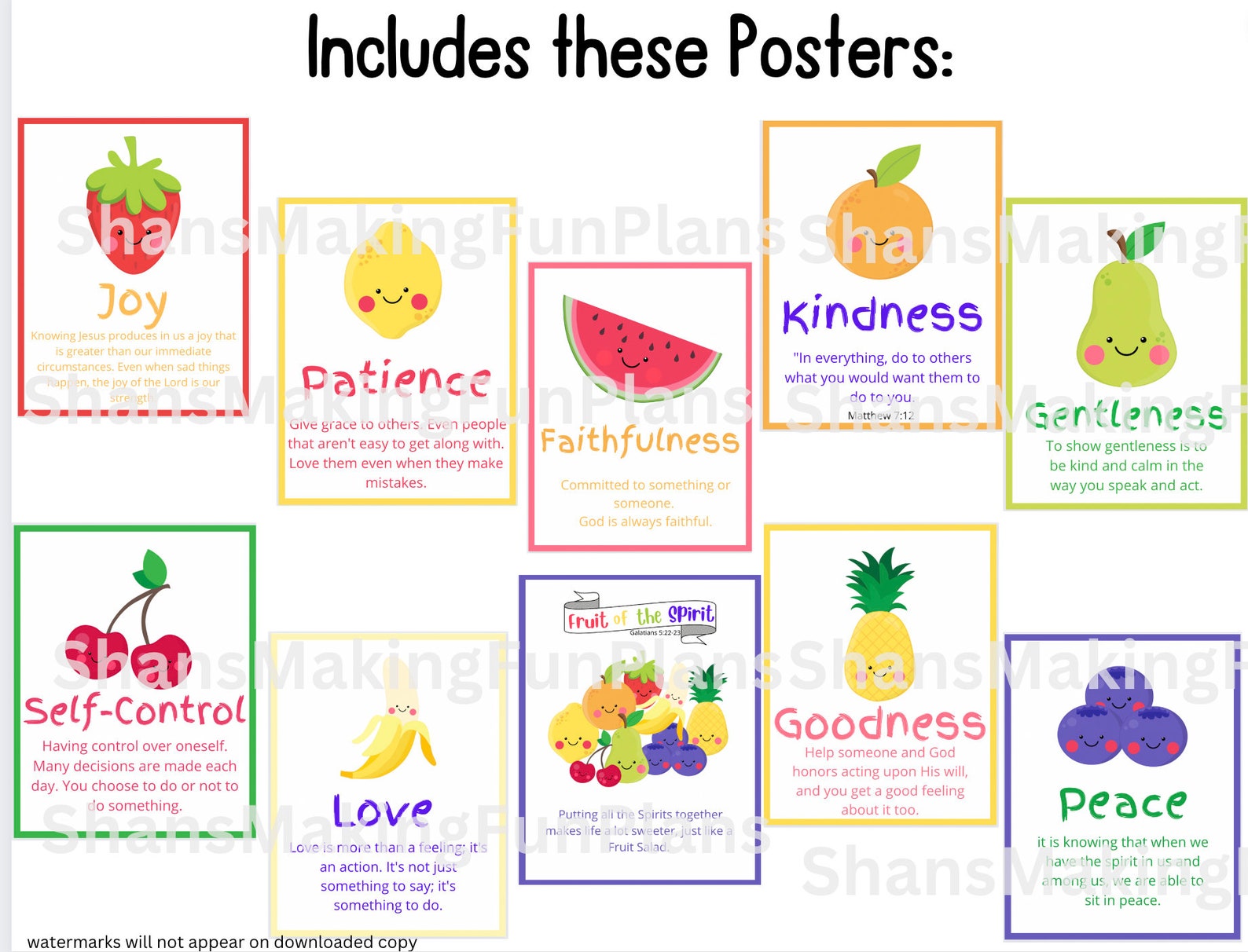 Fruit of the Spirit Posters Printables // Fruit of the Spirit ...