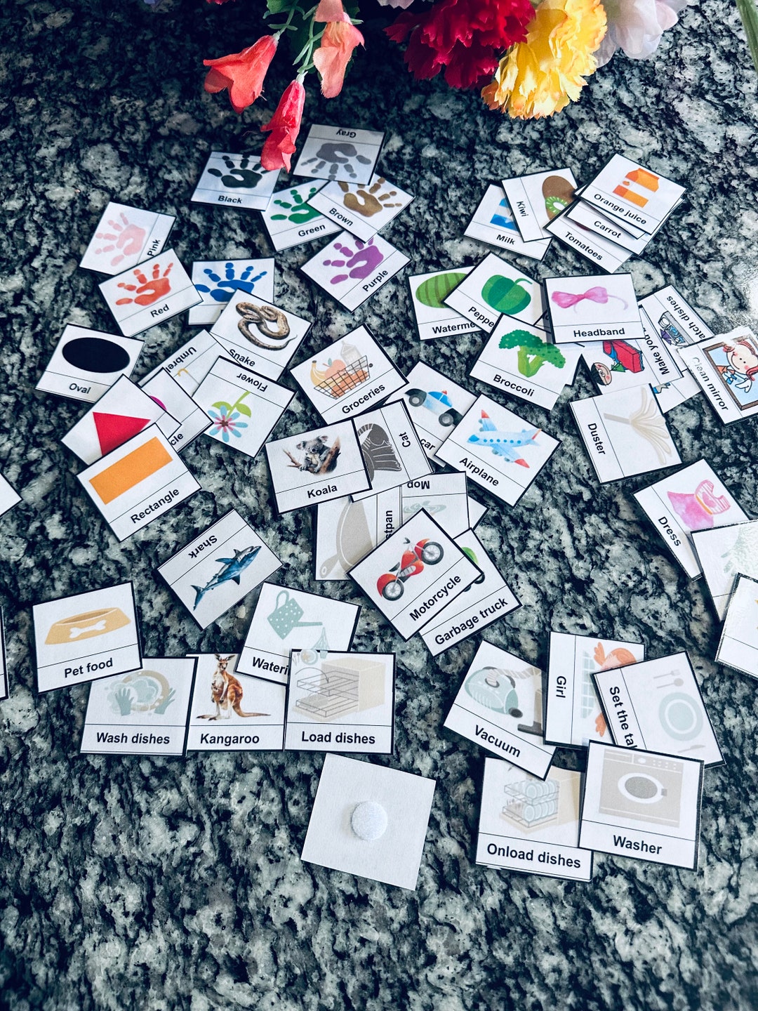 Lot of 100 Loose Card ABA Therapy Communications Icons Pictures Speech ...