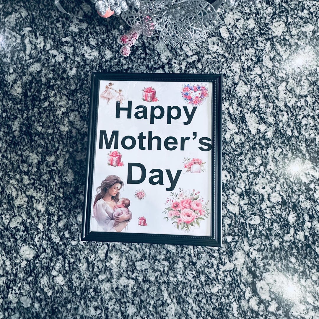 Happy Mother's Day Mama, Mami, Mom Wall Art Home Poster Decoration Gift ...